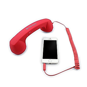SANOXY Retro Handset -Old-School Style POP Handset for iPhone, iPad, iPod, and Android Phones (Red)