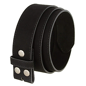 Casual Suede Leather Belt Strap for Women 1 1/2" Wide (Black, 34)