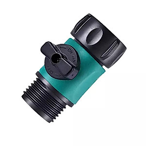 La Farah Garden Hose Shut Off Valve,Plastic Garden Hose Quick Connect Fittings,3/4" Male and Female Quick Connectors with Anti-Leak Ball Valve, Rubber Gaskets(6 PCS)