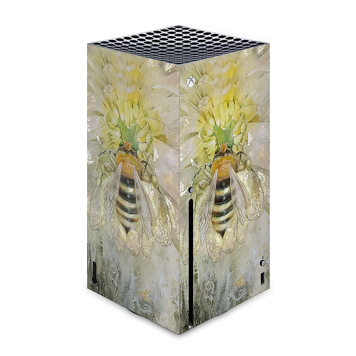 Head Case Designs Officially Licensed Stephanie Law Bee Art Mix Vinyl Sticker Gaming Skin Decal Cover Compatible With Xbox Series X Console