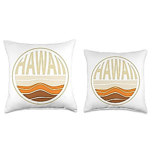 Aloha Hawaii Hawaiian Island Gifts Palm Beach Surf Hawaii Throw Pillow, 18x18, Multicolor