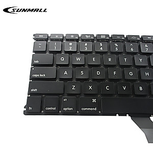 SUNMALL A1466 Keyboard Keyboard Replacement Compatible with Apple MacBook Air 13" A1369 (2011) A1466 (2012-2015) MJVE2LL/A MD760LL/A MC965LL/A MD231LL/A MJVG2LL/A Series Laptop Keyboard