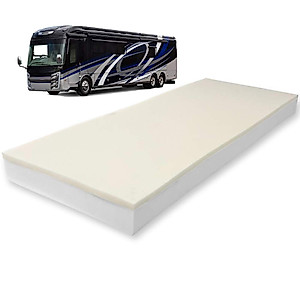 Foamma 7” x 24” x 78” Truck, Camper, RV Memory Foam Bunk Mattress Replacement, Made in USA, Comfortable, Travel Trailer, CertiPUR-US Certified, Cover Not Included