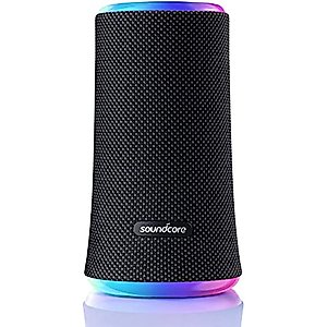 Anker Soundcore Flare 2 Bluetooth Speaker with 360° Sound, PartyCast Technology, Adjustable EQ, 12 Hour Playtime, IPX7 Waterproof Wireless Speaker for Outdoor, Beach, Backyard Party (Renewed)