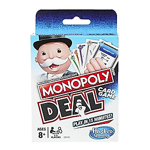 MONOPOLY Deal Card Game, Quick-Playing Card Game for 2-5 Players, Game for Families and Kids Ages 8 and Up