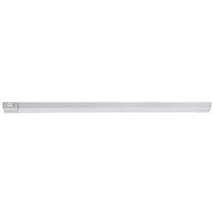 Maxxima 24 inch LED Under Cabinet Light - 1200 Lumens Warm White 3000K, Undermount Strip Lighting for Kitchen, Closet, and Bedroom, On/Off Switch, Plug in, Energy Star Rated