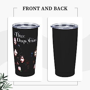 KMATELONE Three Days Music Grace Band Cup Stainless Steel Vacuum Insulated Travel Mug With Lid and Straw Cups Thermal Coffee 20 Oz