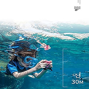 Rehomy Waterproof Camera for Outdoor Sports 1080P Toddler Digital Camera with 2GB Memory Card