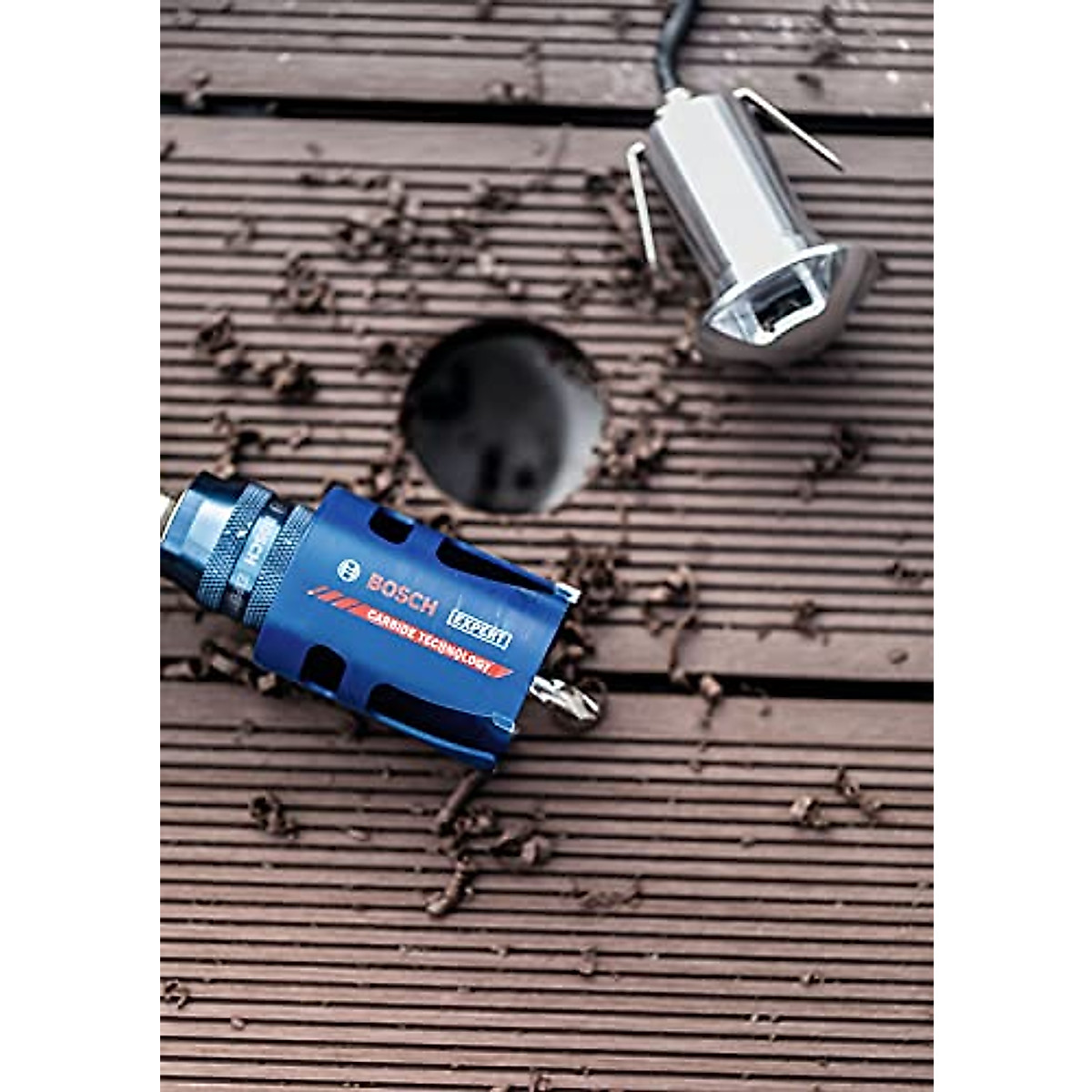 Bosch Professional 1x Expert Construction Material Hole Saw (for Softwood, Ø 68 mm, Accessories Rotary Impact Drill)