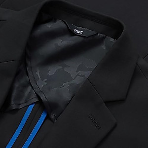 Haggar Men's Smart Wash Suit Separate Jacket, Black, 44 US