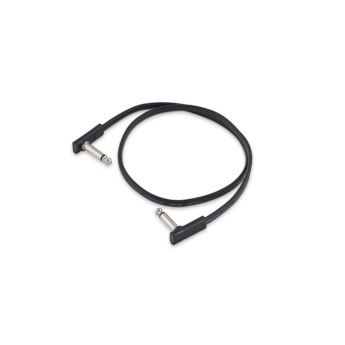 RockBoard PC-F-60 FLAT Patch Cable black, 2x w/right angle - 60 cm