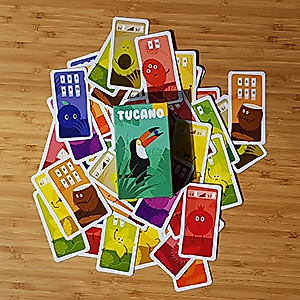 Tucano Card Game - A Tropical Strategy Adventure of Juicy Fruits and Clever Tactics! Fun Family Game for Kids & Adults, Ages 6+, 2-4 Players, 15 Minute Playtime, Made by Helvetiq