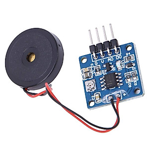 Vibration Switch Sensor Module, Piezoelectric Vibration Tapping Sensor Module Vibration Switch Module 5.0V AD/DO (1)