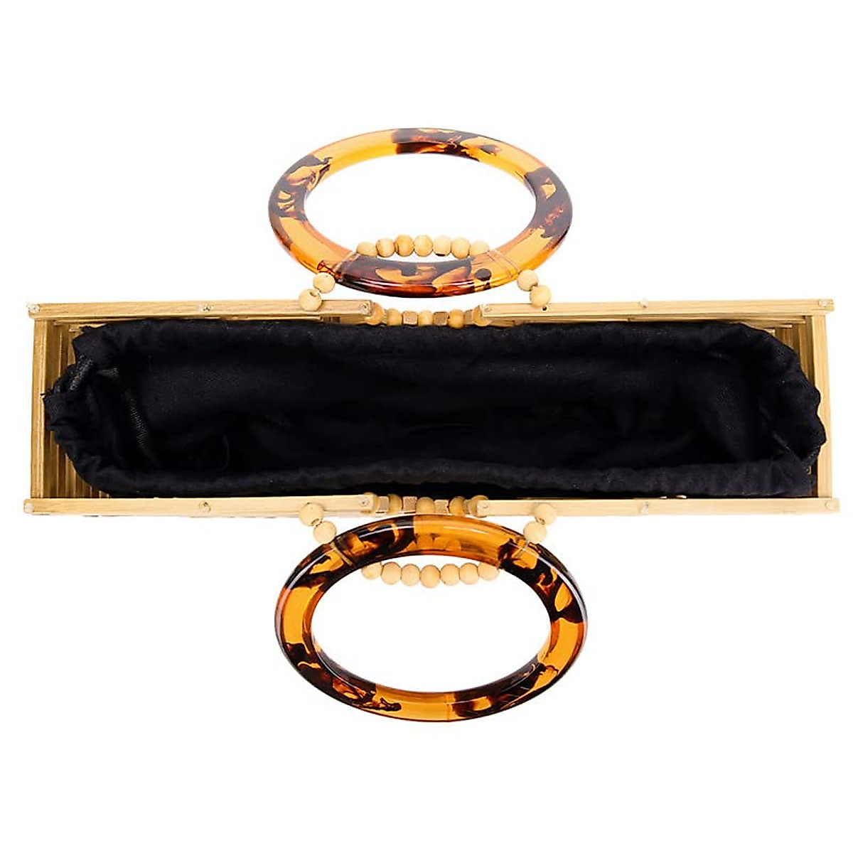 Bamboo Purse for Women Top Handle Bag Tote Bag with Inner Bag Satchel Hobo Bag Purses Gift for Women