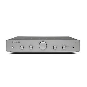 Cambridge Audio AXA25-25 Watt Separate Integrated Stereo Amplifier HiFi System Featuring Tone and Balance Control with Front Aux Input - Lunar Grey