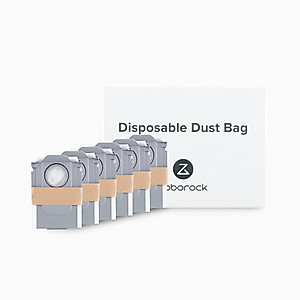 roborock 6 Packs Disposable Dust Bags for Q Revo, Qrevo S, S8 MaxV Ultra, S8 Max Ultra, Qrevo MaxV Qrevo Pro Robot Vacuum Cleaner, 2.7L Large Capacity