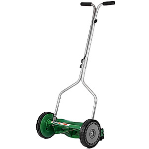 Scotts Outdoor Power Tools 304-14S 14-Inch 5-Blade Push Reel Lawn Mower, Green