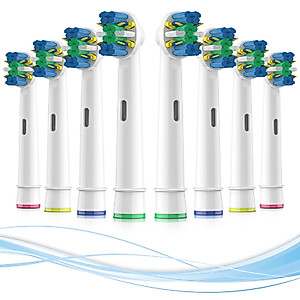 Replacement Toothbrush Heads for Oral b Replacement Heads, FHADAY Professional Electric Toothbrush Heads, Brush Heads Refill Compatible with Oral b 7000/Pro 1000/9600/ 5000/3000/8000 (8 Packs)