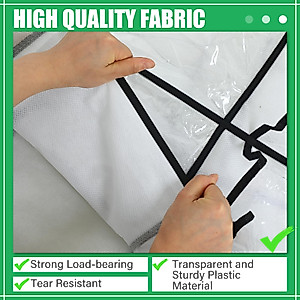 Windyun 2 Pcs 36 Pockets over Door Shoe Organizer Large Hanging Clear Shoes Holder with Hooks for Shoes Sneakers Closet Bedroom, Each with 12 Mesh Pockets and 6 Large Mesh Storage Various Compartments