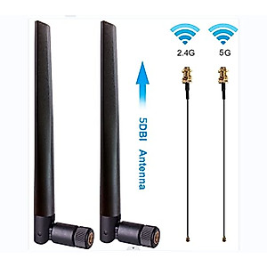 AX210NGW DTK WiFi Card WiFi 6E Supports 6GHz, 2230, 2x2 AX+BT 5.3+Tri-Band, Includes RF Cable (11 inch), 5dBi High Gain Antennas and Low-Profile Brackets