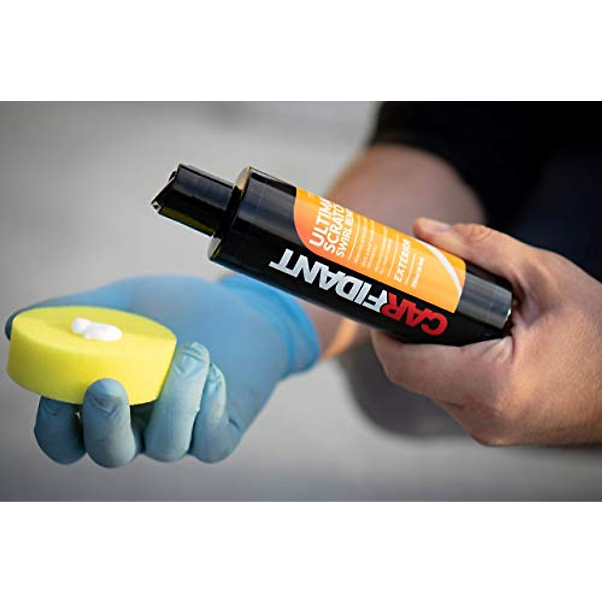 Carfidant Scratch & Swirl Remover + Ceramic Coating Spray - Polish & Paint Restorer, Repair Scratches & Seal Paint with Ceramic Car Wax Spray