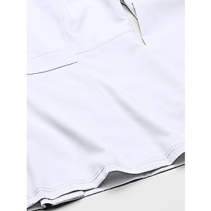 Dickies womens Xtreme Stretch Crew Neck Snap Front Warm-up Medical Scrubs Jacket, White, Medium US