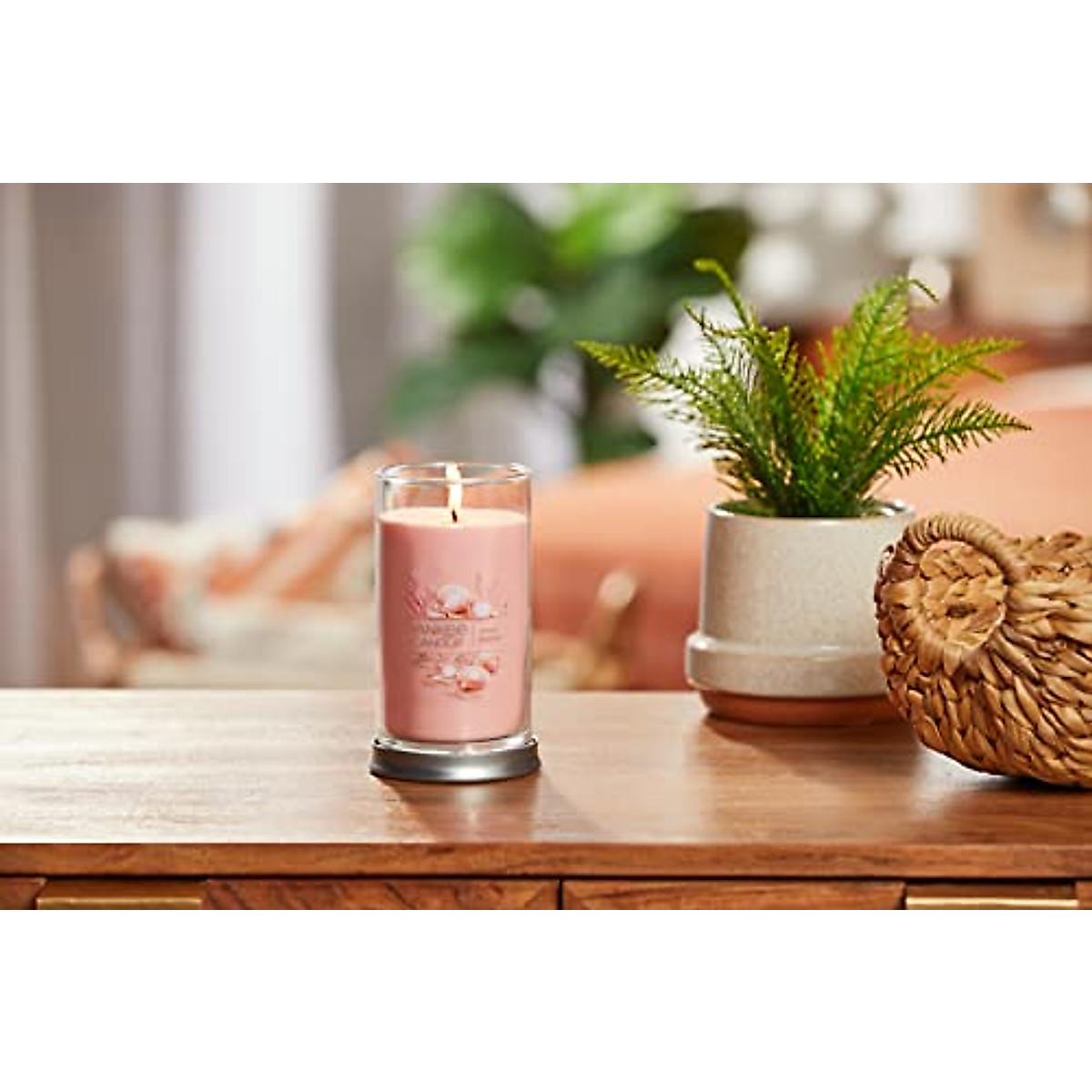 Yankee Candle Pink Sands™ Signature Medium Pillar Candle, 14.25oz