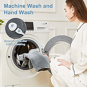 Weighted Heating Pad for Neck and Shoulders, JKMAX 2lb Large Neck Heating Pad for Neck Shoulder Pain, 10 Heat Settings, 3 Timer Settings Auto-Off, Gifts for Women Men Mom Dad 17"x23"