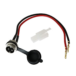 Maxmoral 3-pin 2-Wire Razor Pocket Mod, Dirt Quad, Dirt Rocket MX350 Connector Plug Jack Socket Battery Charger E Scooter MX350
