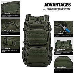 Mardingtop Bundle Items: 28L Molle Hiking Tactical Backpack Army Green