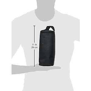 J.L. Childress Breastmilk Cooler Bag - Ice Pack Included - Insulated & Leak Proof Newborn Bottle Bag - Fits 1-2 Bottles - Bottle Bag for Daycare - Breastmilk Cooler Bag for Travel - Black