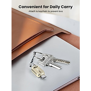 UGREEN USB C Micro SD Card Reader, Type C to Micro SD Card Adapter with Zinc Alloy External, Portable SD Card Reader USB C for TF Micro SDHC SDXC, Compatible with Samsung/Mac/iPad Pro/iPhone 15