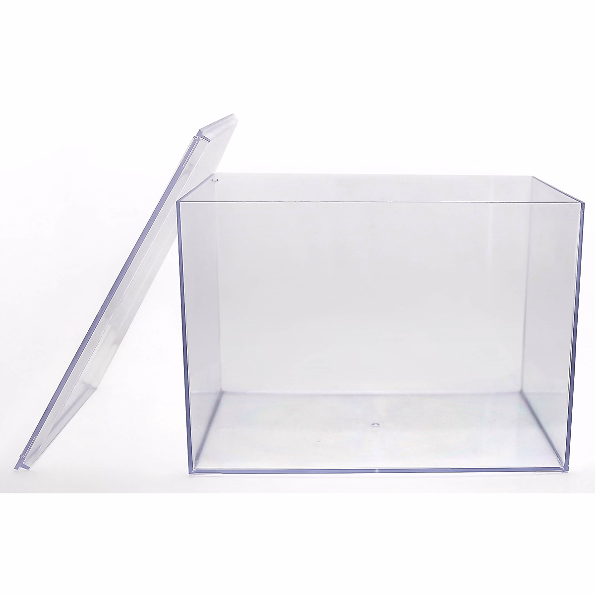 Clear Plastic Box - 12 1/2 "L X 8 1/2 "W X 8 1/2 "H - 4 Boxes