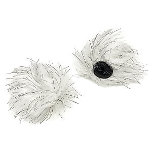 Movo WS-RD8 Dual-Layered Furry Lavalier Microphone Windscreen Fitted for 8mm Lav Mics (2 Pack)