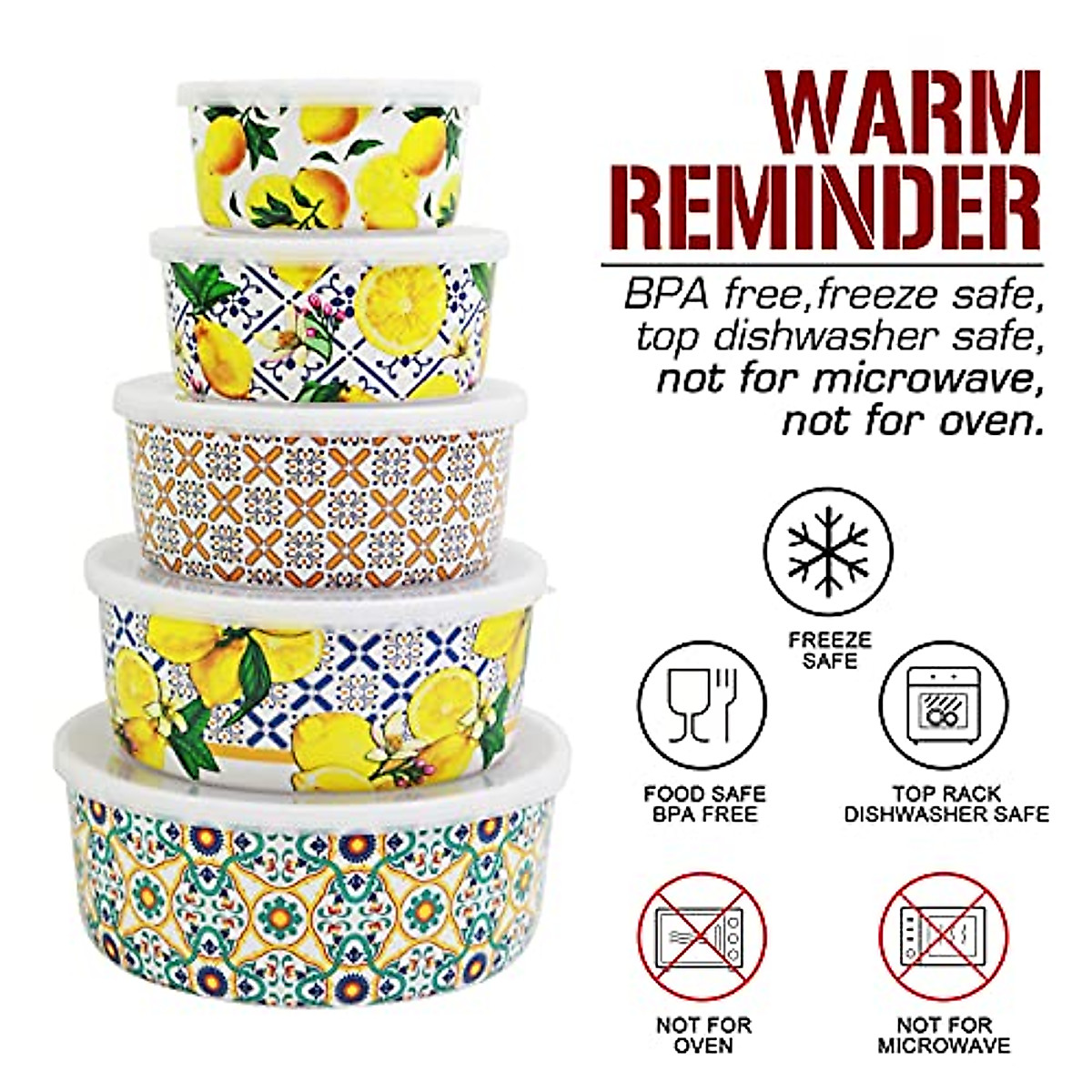 Zog 10 Pieces Airtight Food Storage Containers Set - BPA Free Kitchen and Pantry Organization Meal Prep Lunch Container with Durable Leak Proof Lids,Dishwasher Safe and Freezer Friendly