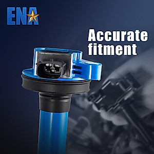 ENA Set of 8 Blue Ignition Coil Pack 2011 2012 2013 2014 2015 2016 Compatible with Ford F150 Mustang Lobo F-150 V8 5.0L Coils 5.0 Replacement for C1802 UF622 DG542 BR3Z12029A 5C1859