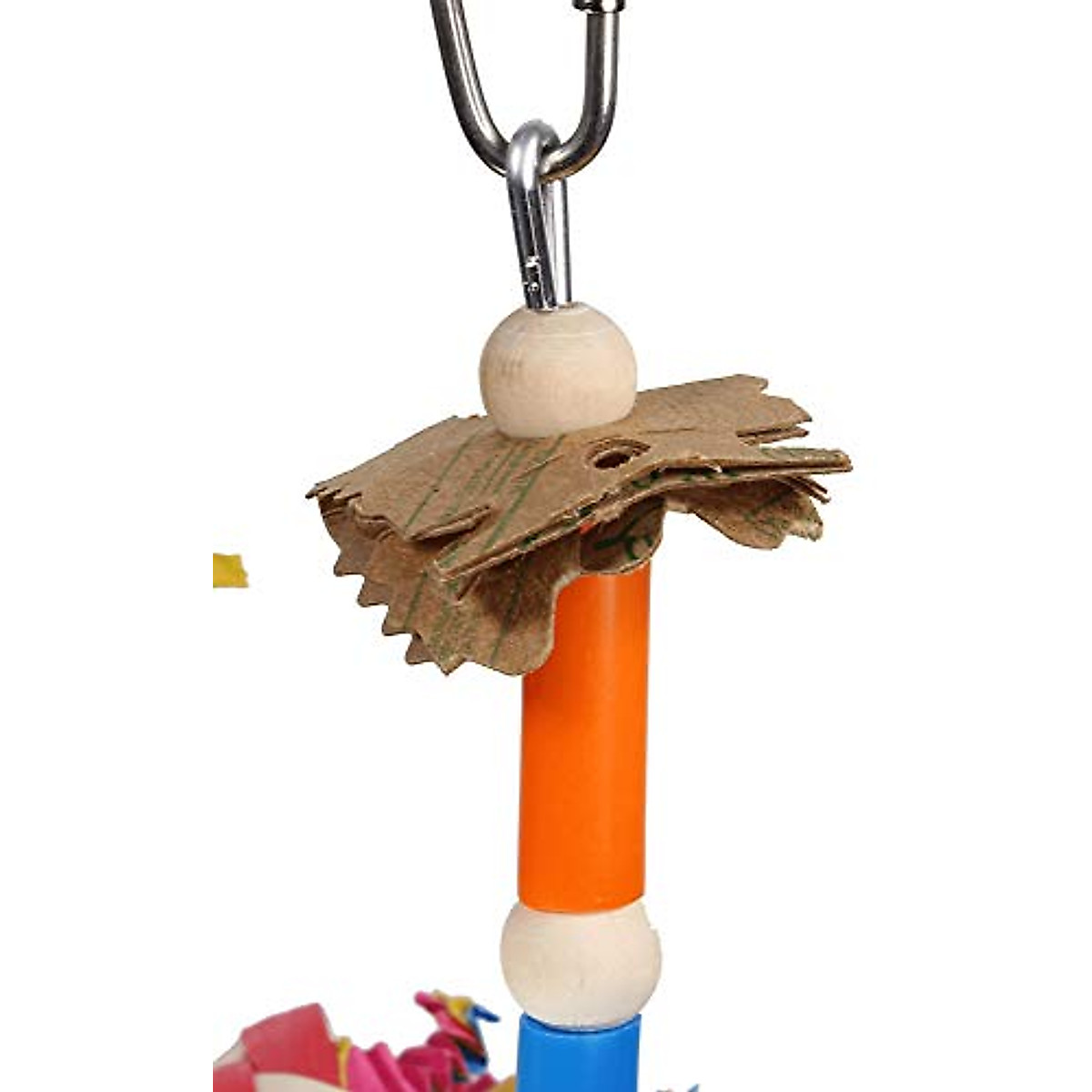 Bonka Bird Toys 1142 Nova Perch Colorful Bamboo Shreddable Chew Parrot Parrotlet Cockatiel African Grey