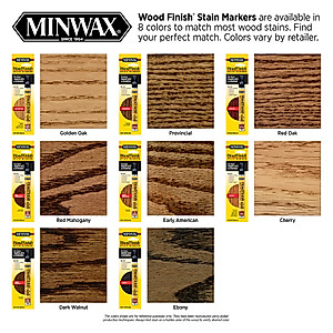 1/3 oz Minwax 63490 Ebony Wood Finish Stain Marker