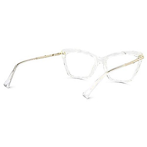 Zeelool Crystal Cat Eye Blue Light Blocking Glasses for Women Juliet VFP0270-04B Crystal
