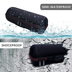 LTGEM Case Compatible with JBL Pulse 4/3 Waterproof Portable Speaker, Black