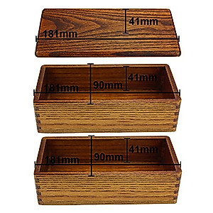 Wood Bento Box, Lunch boxes, Japanese Traditional Natural Square Wooden Lunch Containers Women's Men's Adult Wood Bento Box with Spoon Fork kit