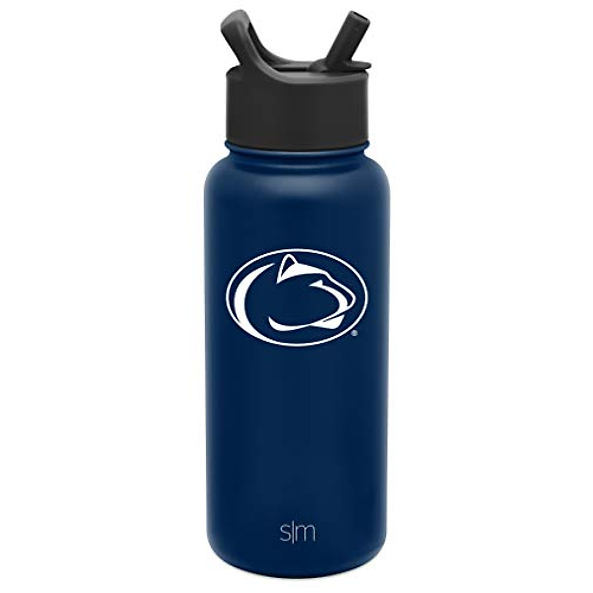 Simple Modern Officially Licensed Collegiate Penn State Nittany Lions Water Bottle with Straw Lid | Vacuum Insulated Stainless Steel 32oz Thermos | Summit Collection | The Pennsylvania State U