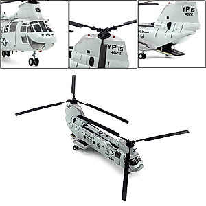 BOLYUM US Navy 1/72CH-46D Sea Knight Helicopter HC-3 CH-46E Sea Knight Helicopter HMM-163 Finished Aircraft Model Transport Helicopter,Ch46e