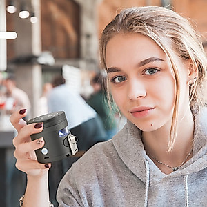 Tectonic9 Herb Grinder Automatic Electric Herbal Spice Dispenser Large 2.5" Aluminum Alloy (Grey), for HOME & KITCHEN ONLY