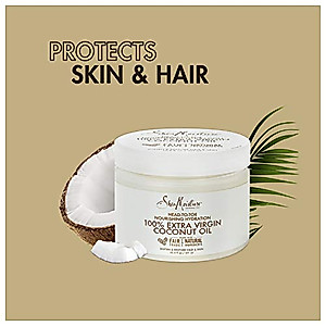 Sheamoisture Head-to-Toe Nourishing Hydration for Dry Skin 100% Virgin Coconut Oil Paraben Free Skin Care 10.5 oz