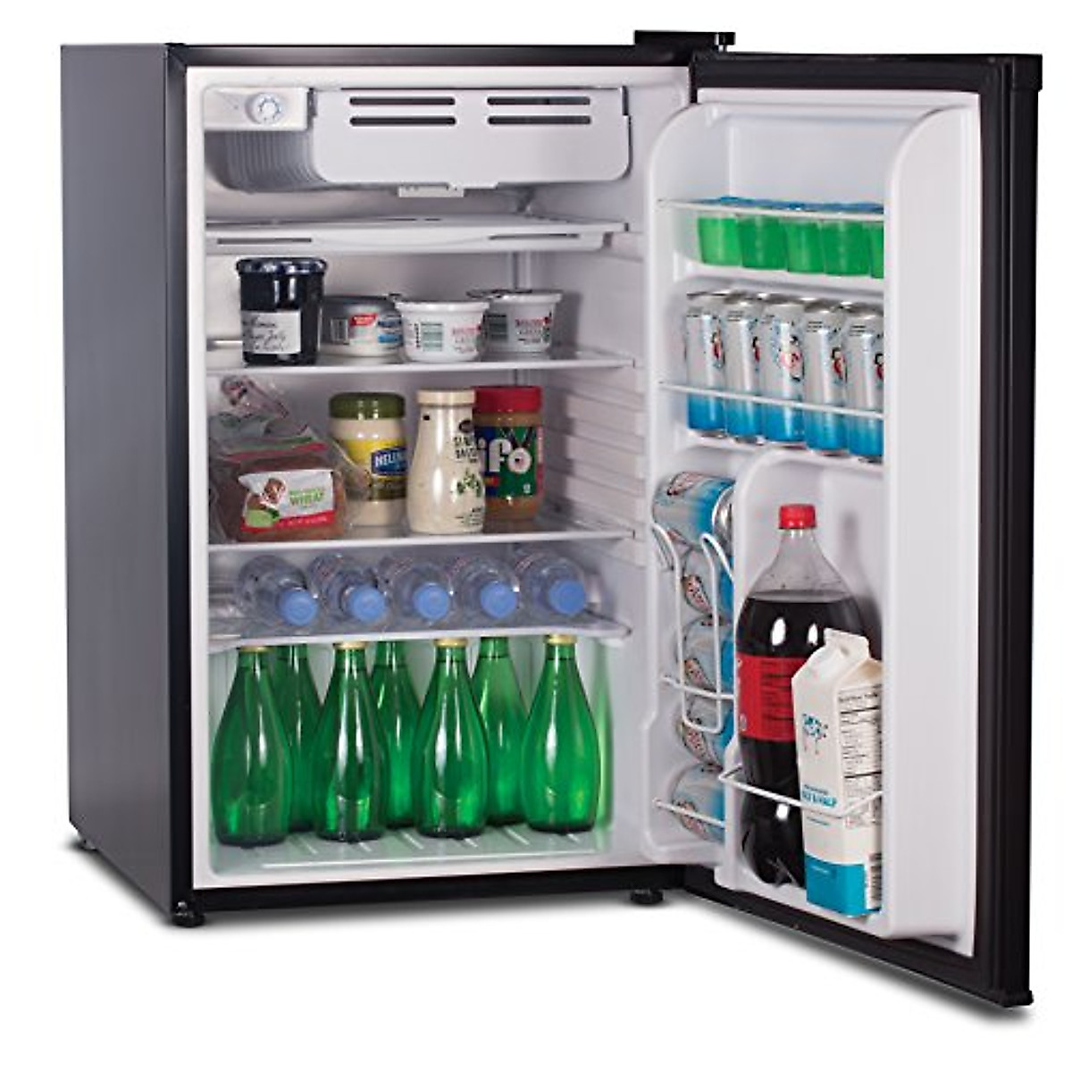 Commercial Cool CCR45B Compact Single Door Refrigerator and Freezer, 4.5 Cu. Ft. Mini Fridge, Black