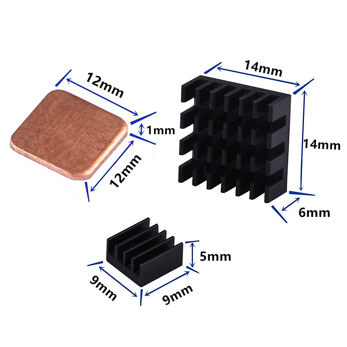 GeeekPi Fan for Raspberry Pi - 30x30x7mm DC 5V Brushless CPU Cooling Fan with 7PCS Heatsink for Pi 4 Model B, 3B+, 3 & Retroflag NESPI CASE Plus (1-Pack)
