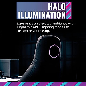 Cooler Master Synk X Ultra Black Ergonomic Real-Time Tactile Immersion Chair, Retractable Leg Rest, All-in-one Controller, Breathable Fabric, Stable Rolling Base, Solid Structure (IXC-SX1-K-US1)