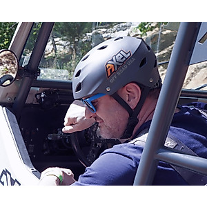 Axel Off Road Trail Helmet | Comfortable, Light & Adjustable Helmet for Off-Roaders and Rock Crawlers in a Jeep, UTV, SXS, Buggy (XX-Large, Matte Black)