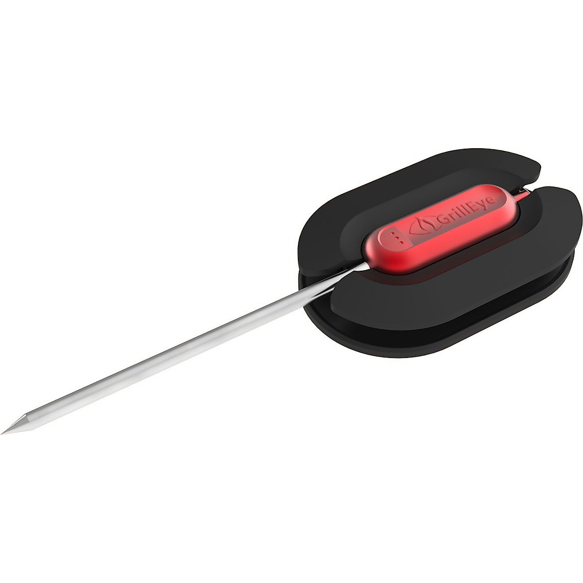 GrillEye GE0001 Smart Bluetooth Grilling & Smoking Thermometer, Red